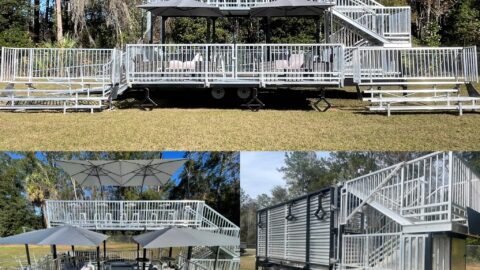 Elevated Event Decks | Rental Bleachers, Inc.